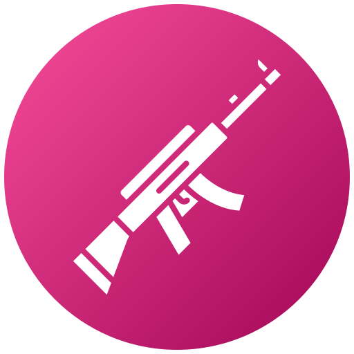 Assault Rifle Generic Flat Gradient Icon