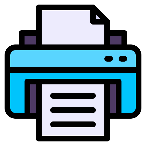 Printer Generic Outline Color icon