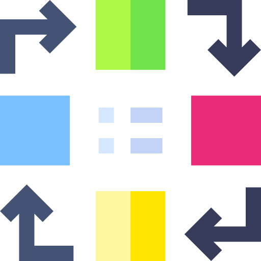 Diagram Basic Straight Flat icon