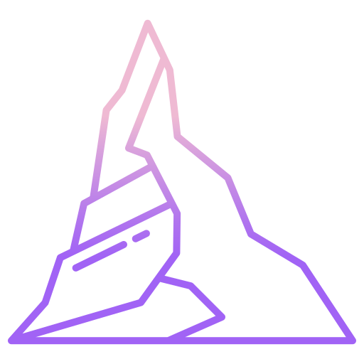 Mountain Generic gradient outline icon