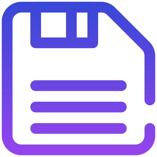 Save File Generic Gradient icon