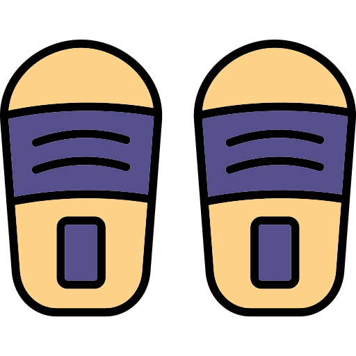 Slippers Generic Outline Color icon