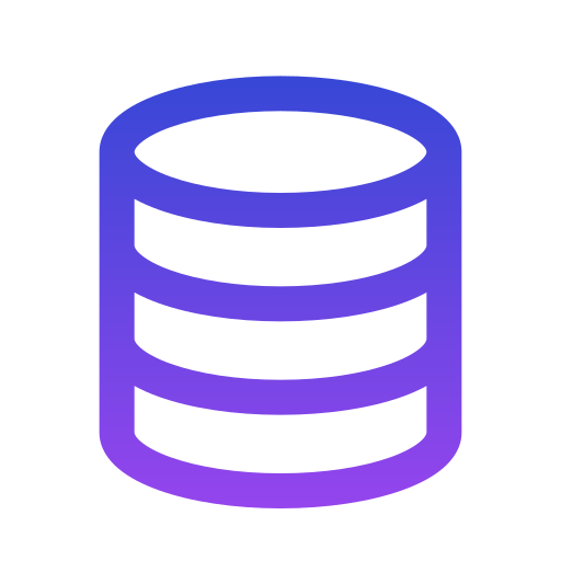 Database Generic Gradient icon