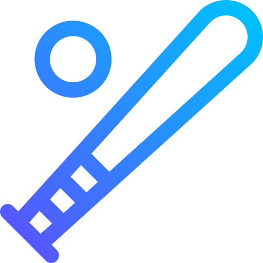 Baseball Basic Gradient Lineal color icon