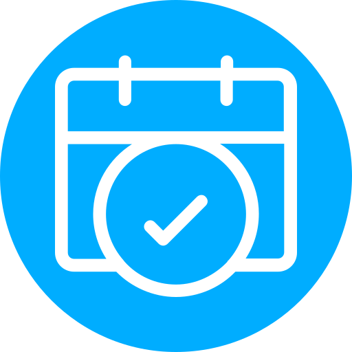 Date Generic Blue icon Date Generic Blue icon