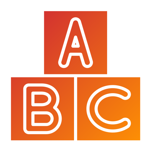 Abc block Generic Flat Gradient icon