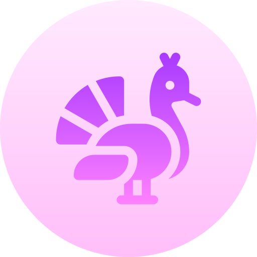 Peacock Basic Gradient Circular Icon