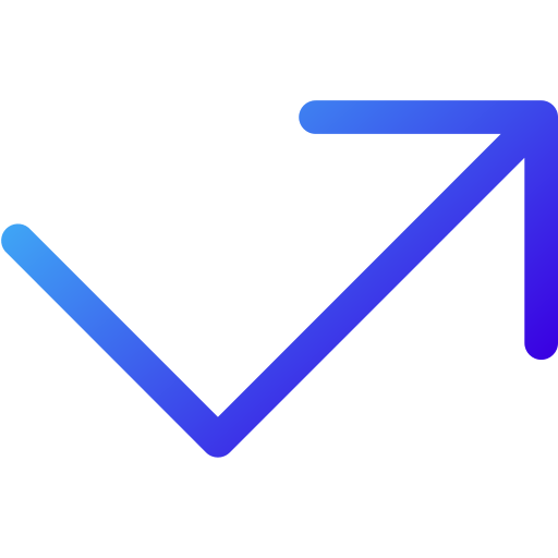 Arrow Generic gradient outline icon
