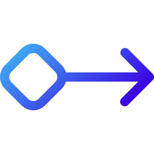 Arrow Generic gradient outline icon