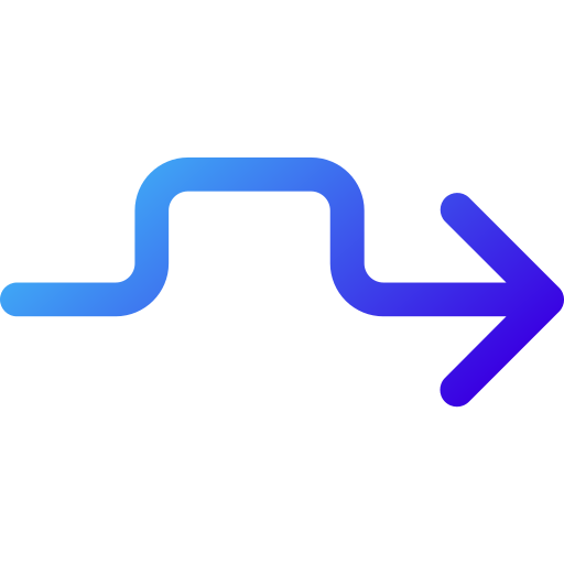 Arrow Generic gradient outline icon