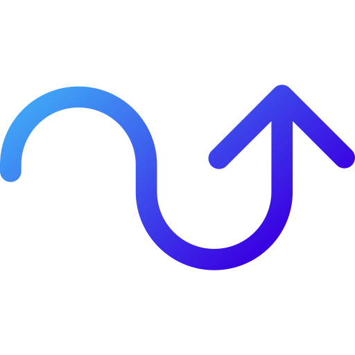 Arrow Generic gradient outline icon