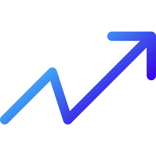 Arrow Generic gradient outline icon