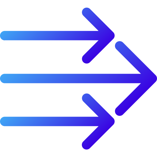 Arrow Generic gradient outline icon