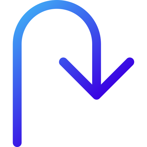 Arrow Generic gradient outline icon