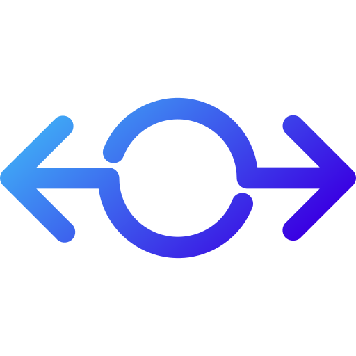 Arrow Generic gradient outline icon