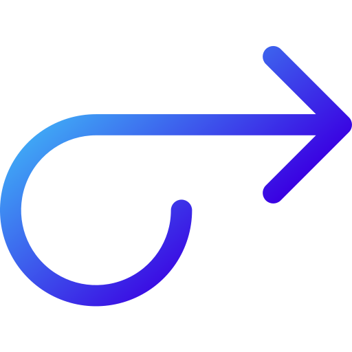 Arrow Generic gradient outline icon