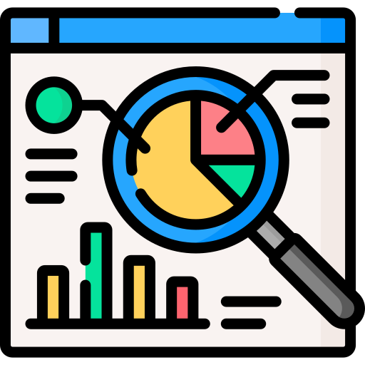 Statistical Analysis Special Lineal Color Icon
