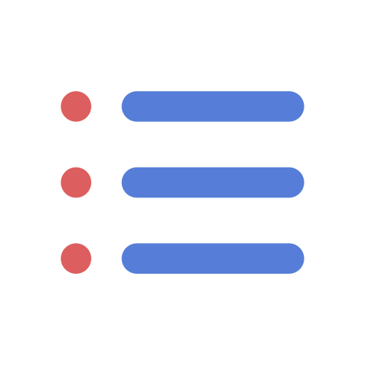 List Generic color outline icon