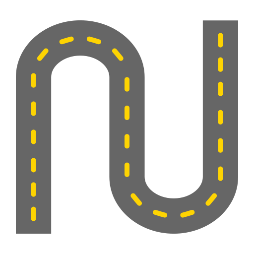 Road Generic color fill icon