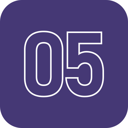 Five Generic color lineal-color icon