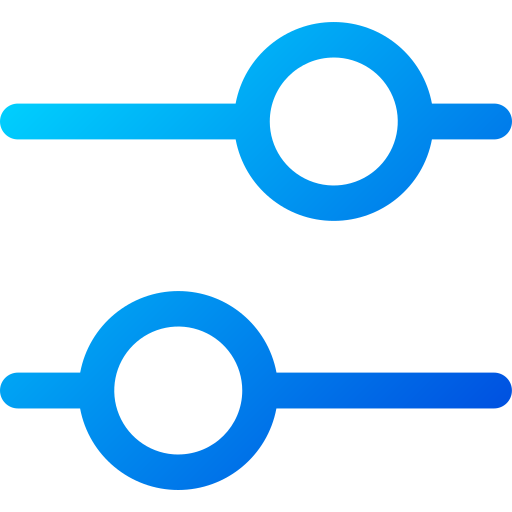 Settings Generic gradient outline icon