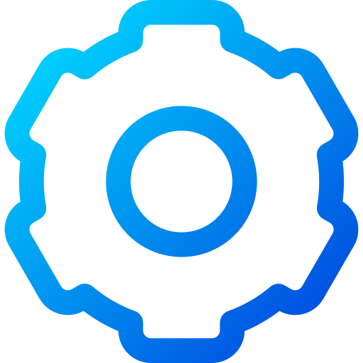 Settings Generic gradient outline icon