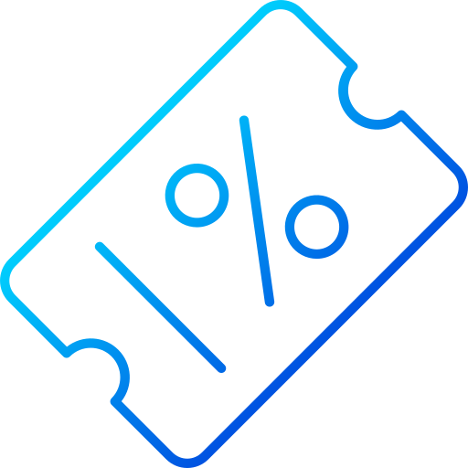 Coupon Generic gradient outline icon