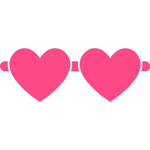 Heart Glasses Generic Color Fill Icon