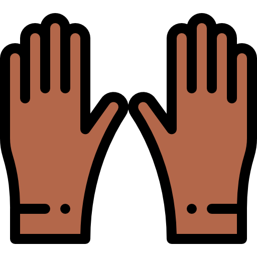 Gloves Detailed Rounded Lineal color icon Gloves Detailed Rounded Lineal color icon