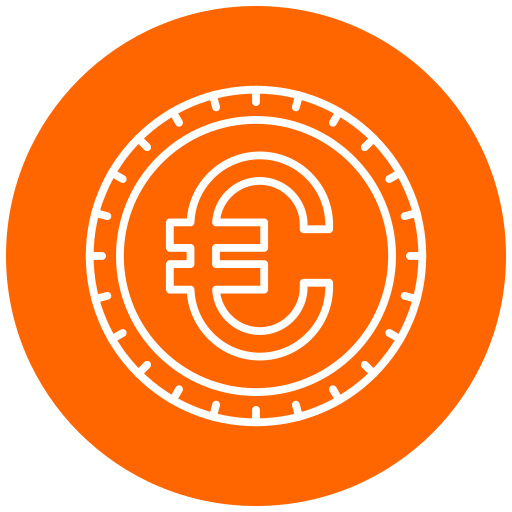 Euro Generic color fill icon