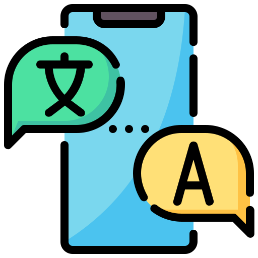 Online translation Generic color lineal-color icon