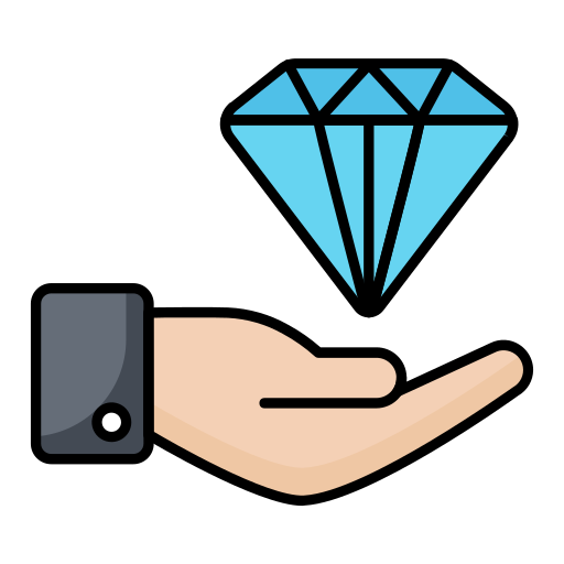 Diamond Generic color lineal-color icon