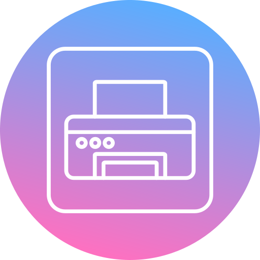 Print Generic gradient fill icon