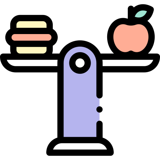 Balanced Diet Detailed Rounded Lineal Color Icon