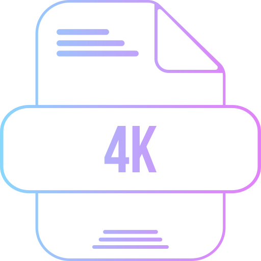 4k Generic gradient outline icon