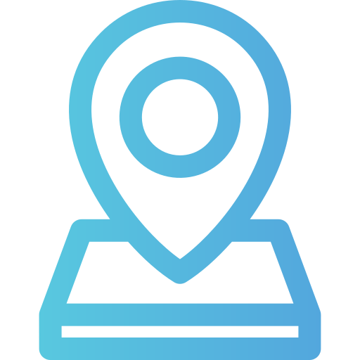 Location Generic gradient outline icon