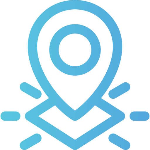 Location Generic gradient outline icon