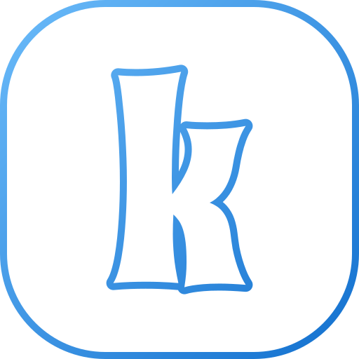 Icono De Letra K Generic Gradient Outline