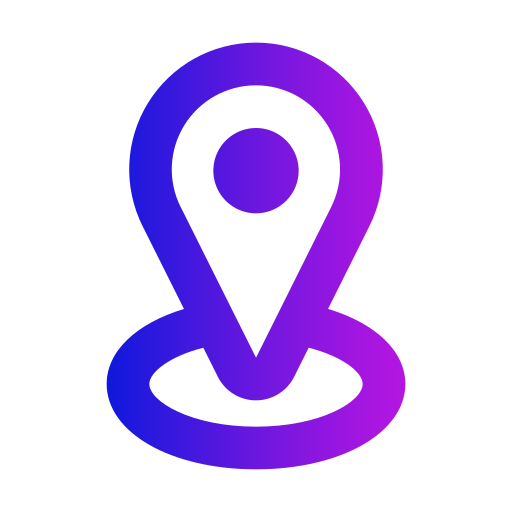 Location Generic gradient outline icon