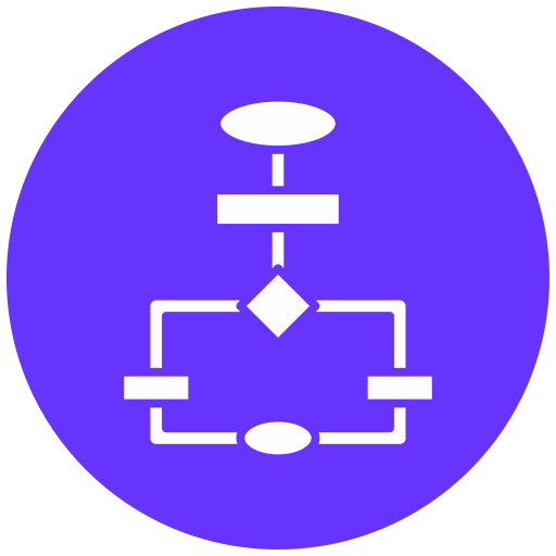 Flowchart Generic color fill icon